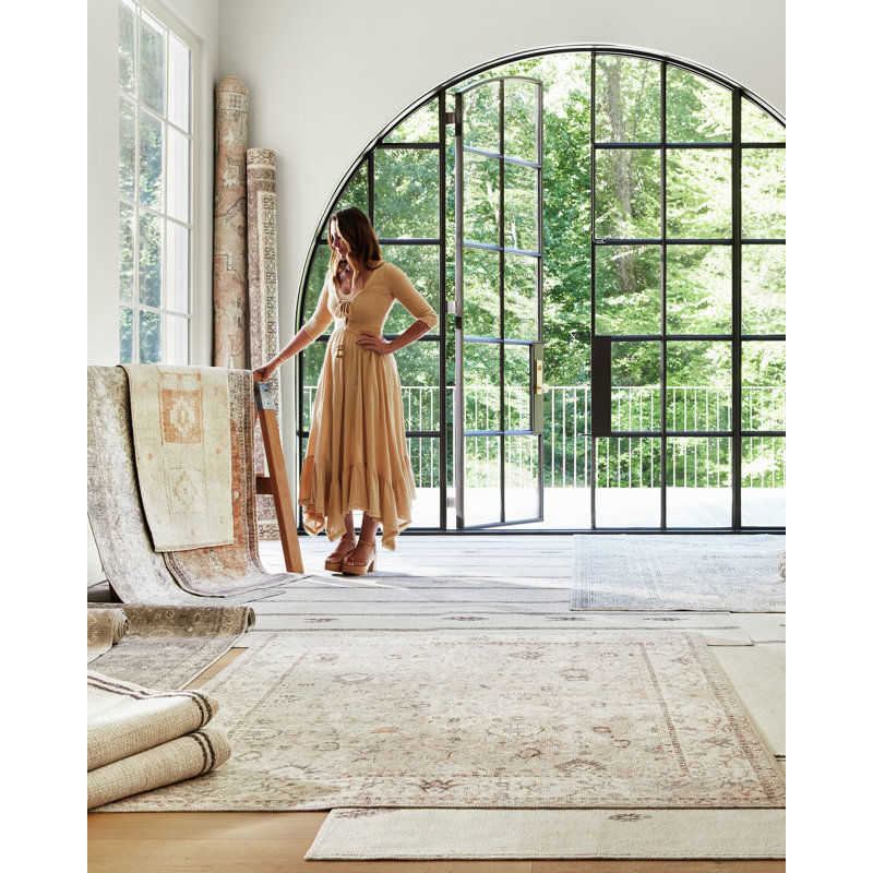Becki Owens x Surya Solana Vintage Charcoal/Beige Area Rug & Reviews | Joss & Main